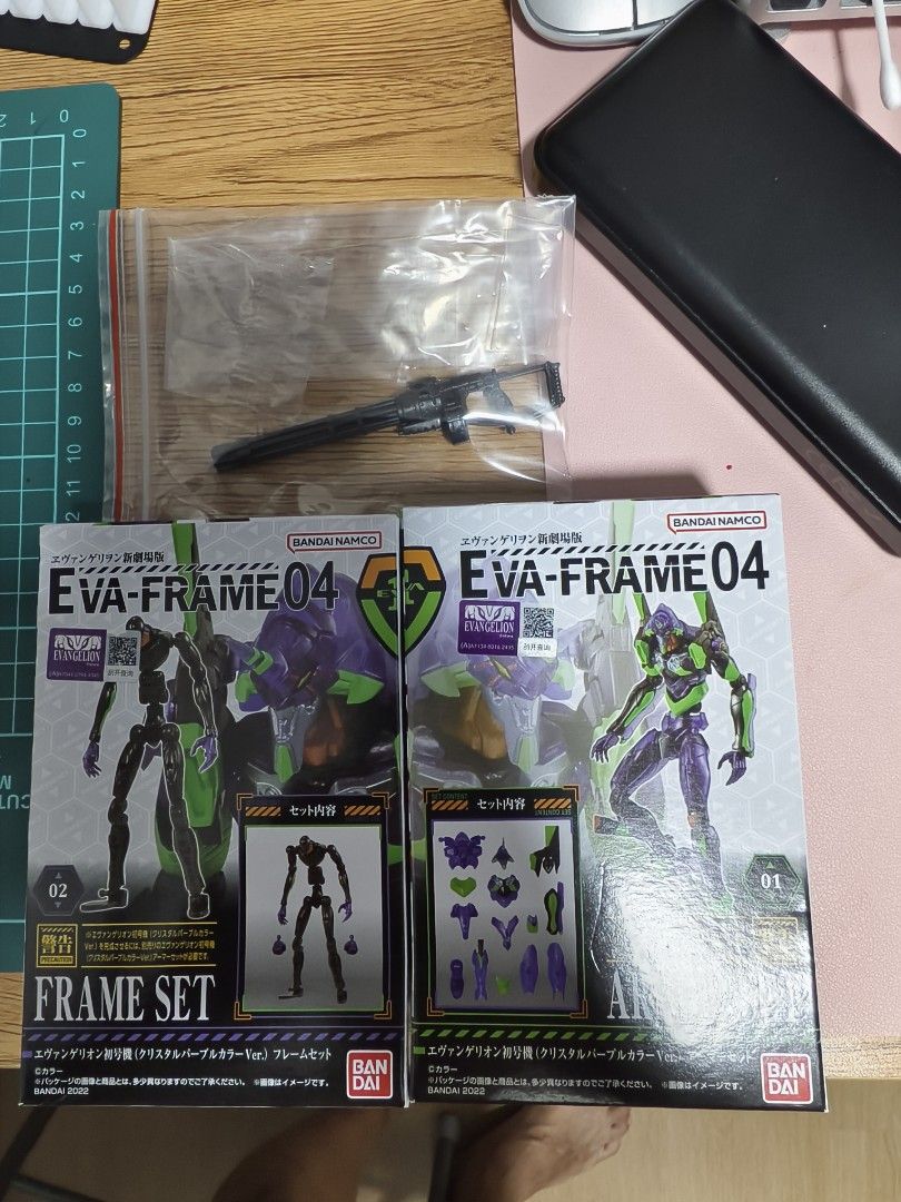 bandai namco Evangelion eva-frame 04 clear version, Hobbies & Toys, Toys & Games on Carousell