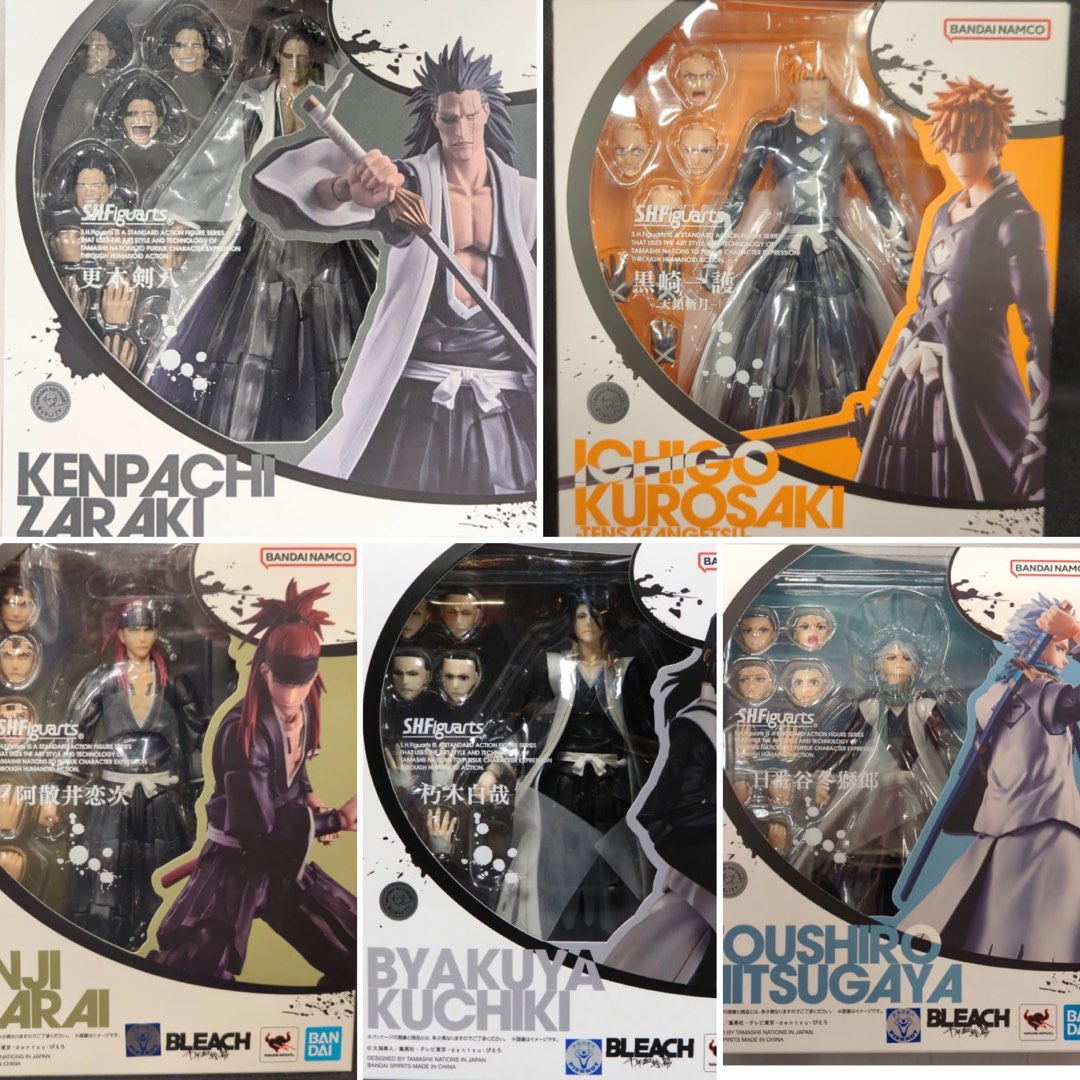 Bleach sh figuarts - Bandai - ichigo renji byakuya kenpachi hitsugaya ...