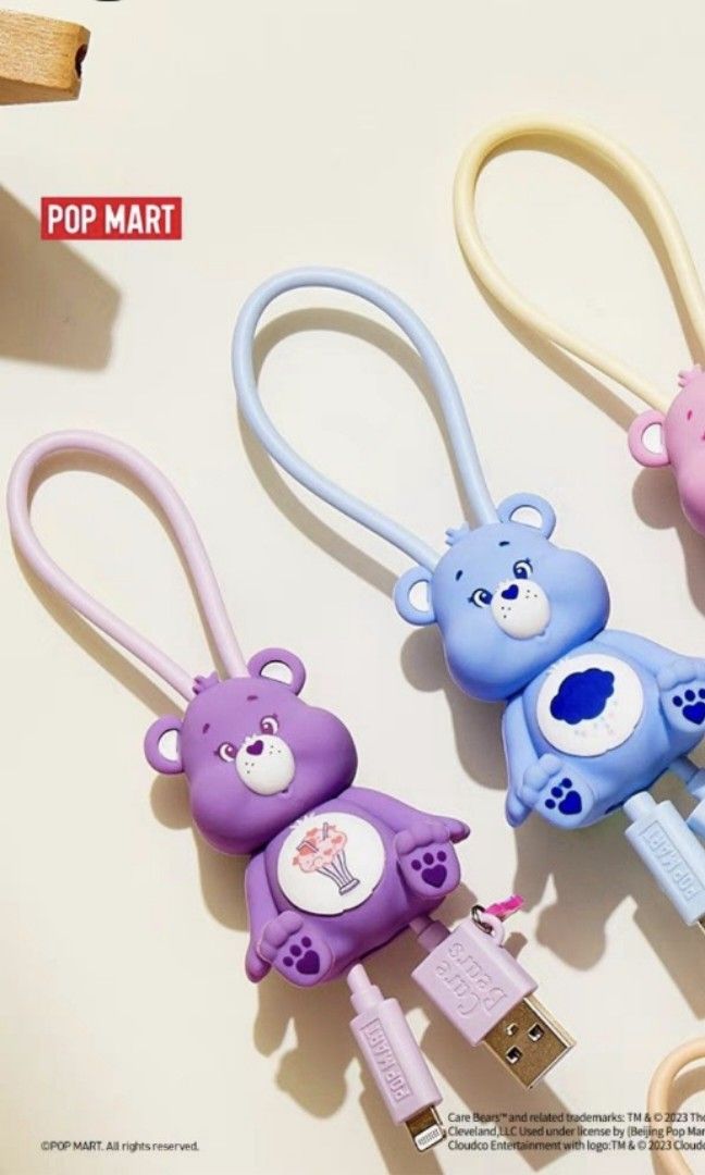 Carebear Purple share bear - Type C cable, Hobbies & Toys, Stationery ...