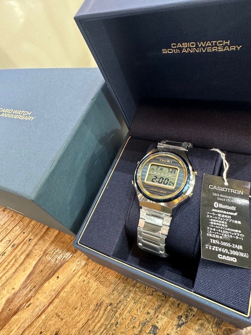 日本版CASIO 手錶50周年 特別推出CASIOTRON TRN-50SS-2AJR SKY AND SEA系列 TRN50SS-2 TRN ...
