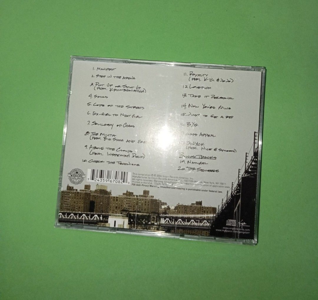 CD GANG STARR : MASS APPEAL - THE BEST OF GANG STARR ALBUM (2006) EAST ...