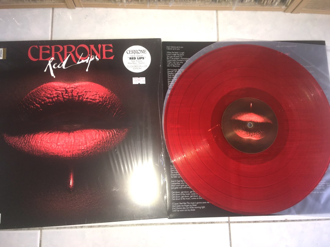 Cerrone-red lips Album,red color 2lp vinyl, Hobbies & Toys, Music ...