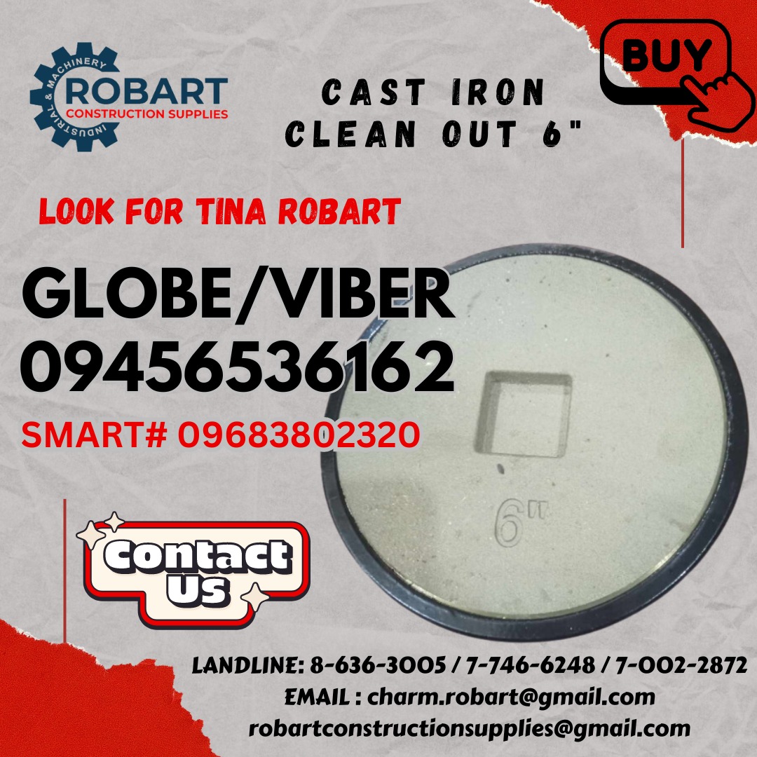 C.I Clean Out 6", Commercial & Industrial, Construction & Building ...