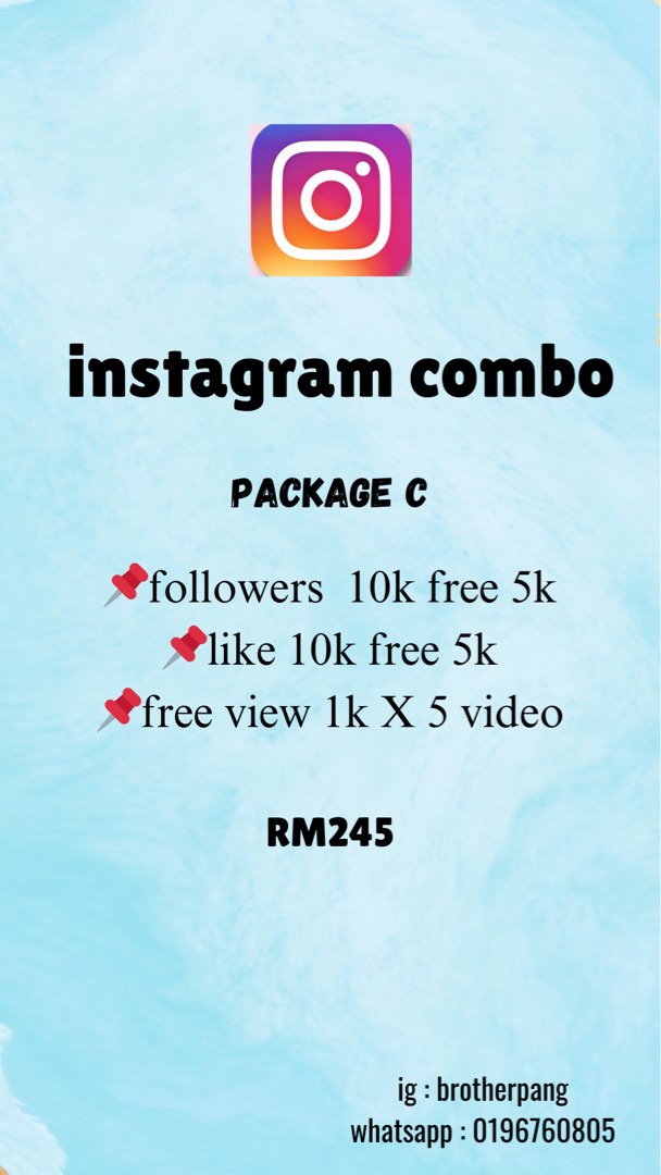 combo instagram C, Everything Else, Others on Carousell