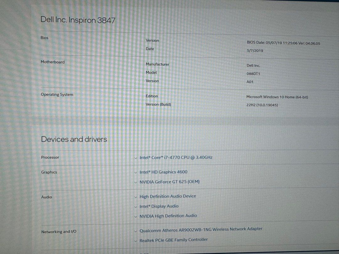 Dell Inspiron 3847, Computers & Tech, Desktops on Carousell