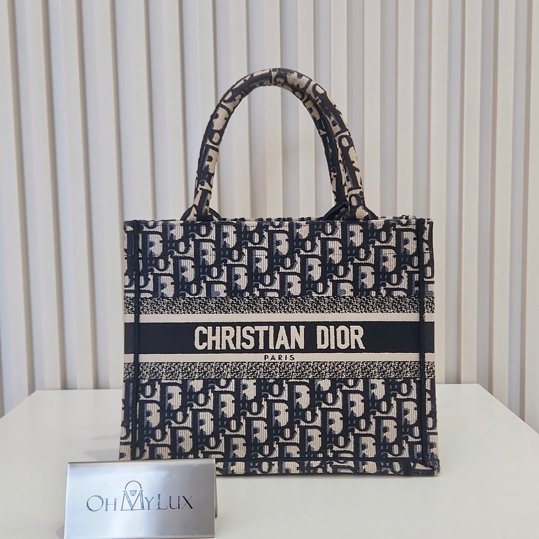 Dior Small Book Tote, Luxury, Bags & Wallets on Carousell