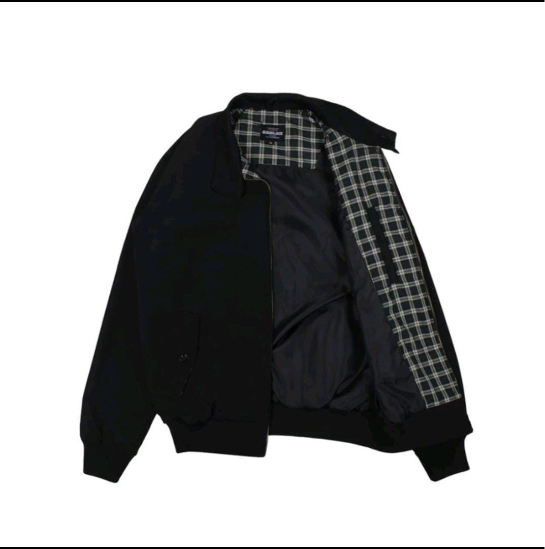 Dobujack Harrington Jacket Miller Black, Fesyen Pria, Pakaian , Baju ...