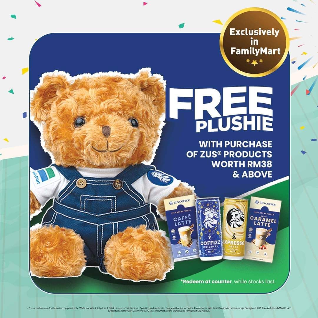 Family Mart x Zus Coffee Bear, Hobbies & Toys, Collectibles ...