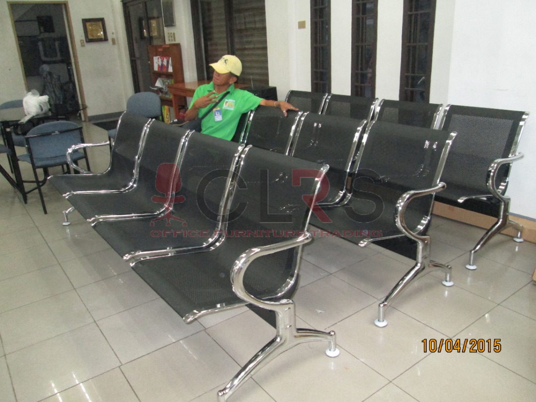 Gang Chair / waiting chair / office furniture, Furniture & Home Living ...