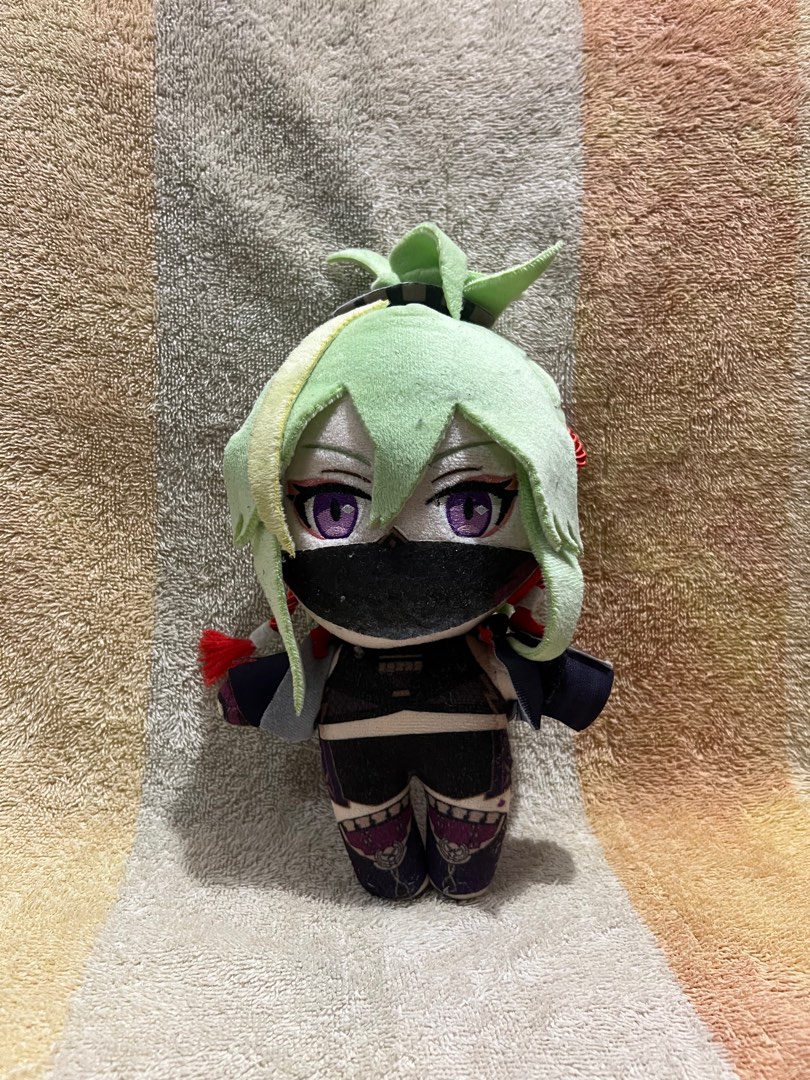 Genshin Impact Kuki Shinobu Plush w/ removable mask, Hobbies & Toys ...