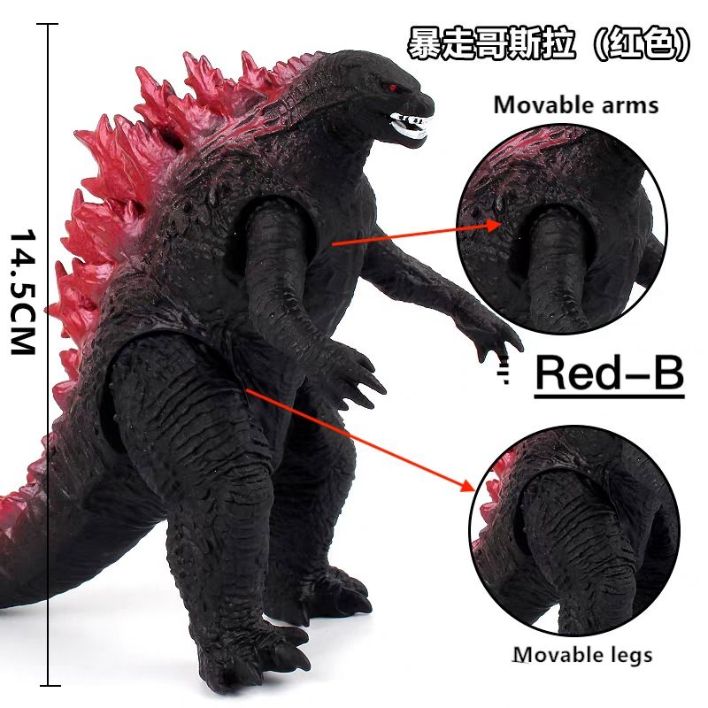 Godzilla Movable Joints Soft Rubber Action Figure 15cm Collection Model ...