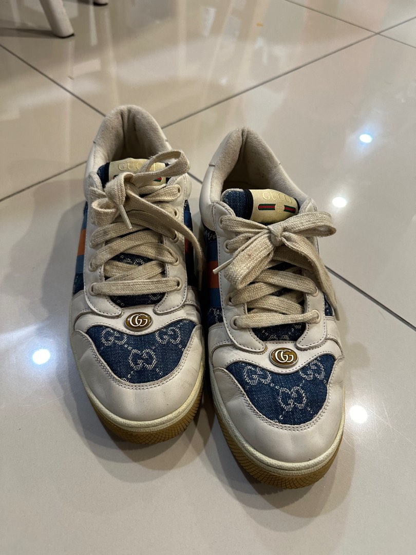 Gucci denim screener clearance!!!, Men's Fashion, Footwear, Sneakers on ...