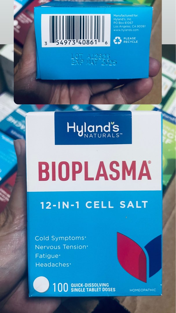Hyland's Naturals Bioplasma Cell Salts Tablets, Natural Homeopathic ...