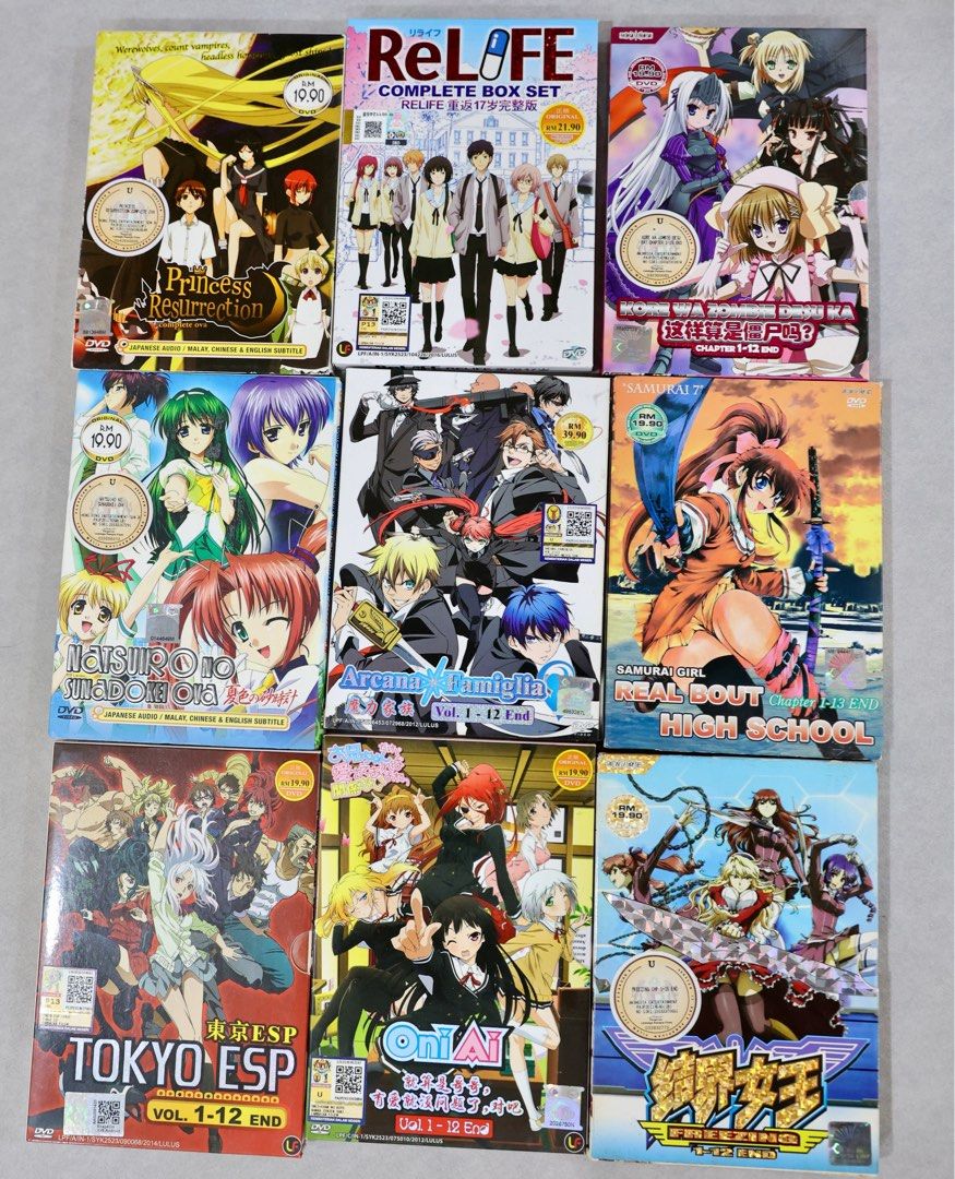 Japanese Anime DVD, Hobbies & Toys, Music & Media, CDs & DVDs on Carousell