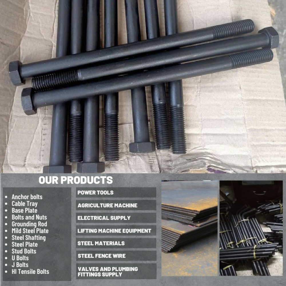 L headed Anchor Bolts 20mm dia x 400mm / Hi Tensile Bolts, Commercial ...