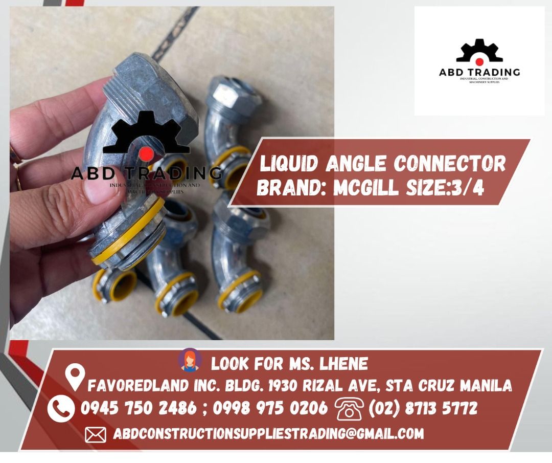 LIQUID ANGLE CONNECTOR, Commercial & Industrial, Construction Tools ...