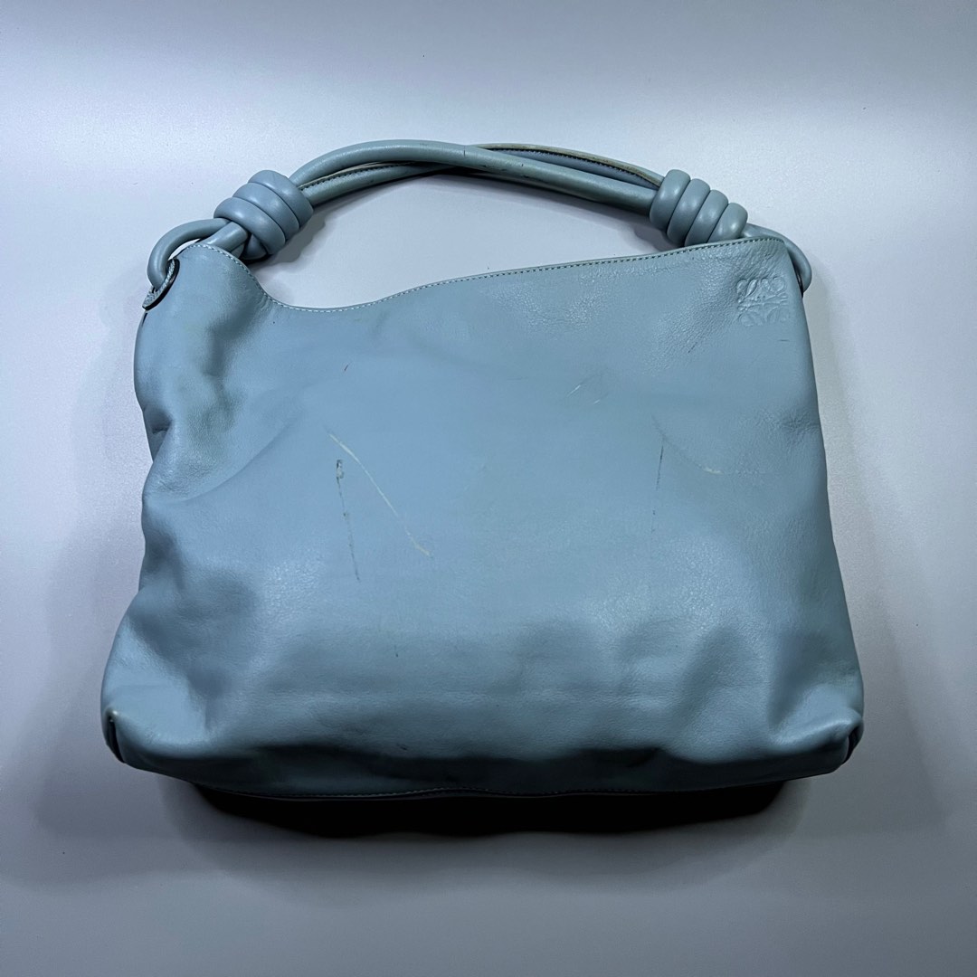 LOEWE - Flamingo Knot Hobo Tote Leather Blue, Luxury, Bags & Wallets on ...