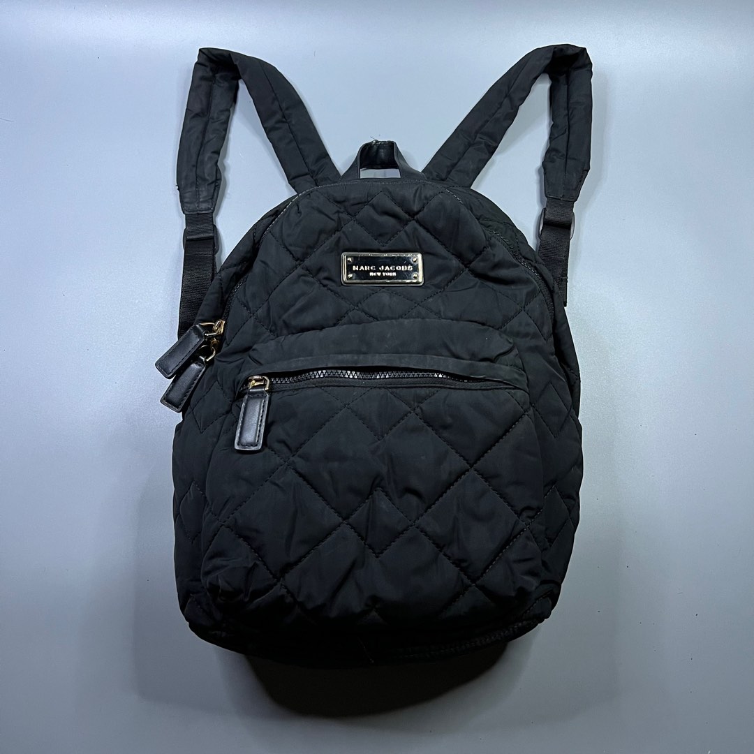 Marc Jacobs - Nylon Quilted Backpack Black, Women's Fashion, Bags ...