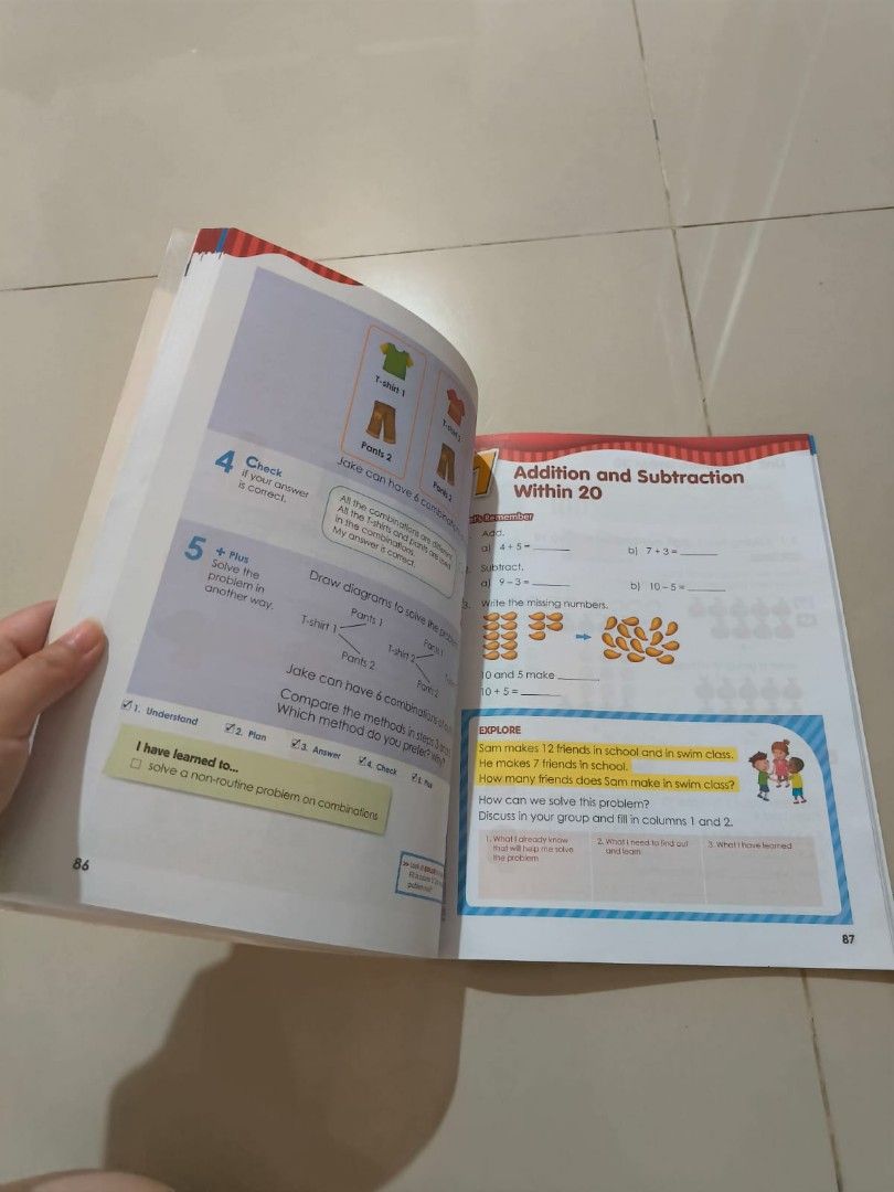 Math Book Grade 1 A dan B ( Course & Practice Book), Buku & Alat Tulis ...