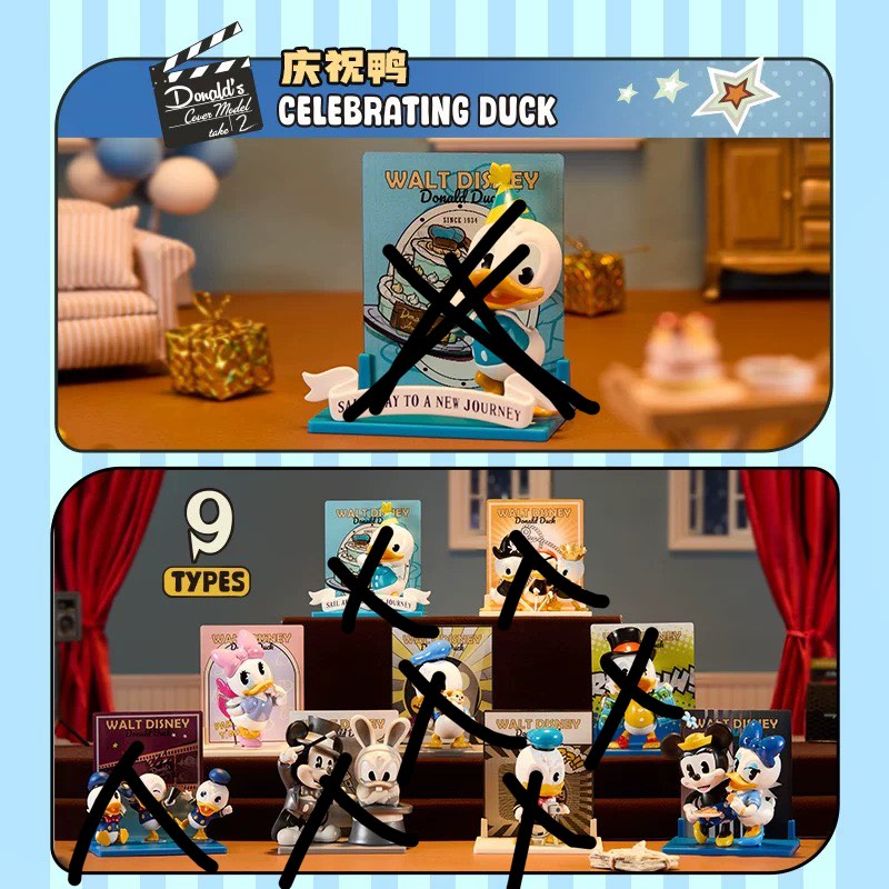Miniso 90th Donald Duck blind box, Hobbies & Toys, Toys & Games on ...