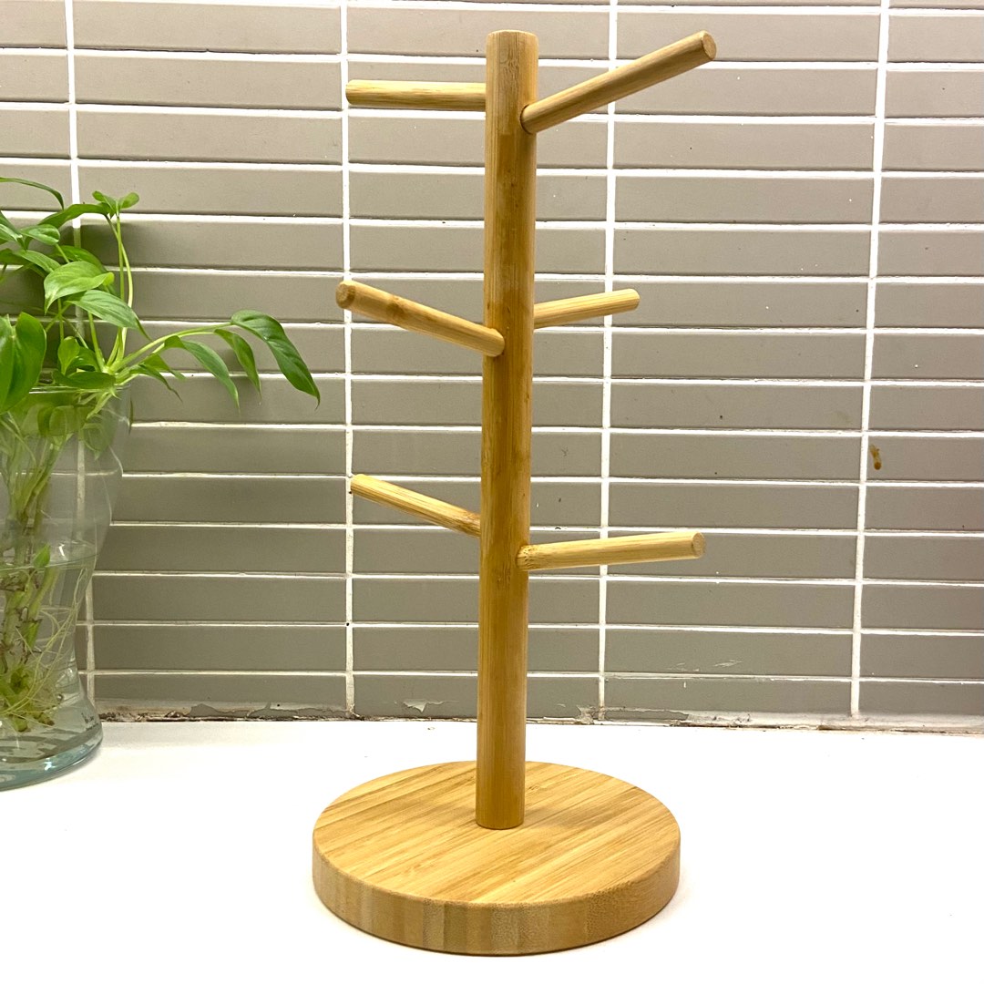 (NEW) IKEA Ostbit Mug Stand Bamboo, Furniture & Home Living, Home Decor ...