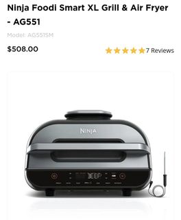 Ninja Foodi 5 in 1 Indoor Electric Grill with Air Fry, Roast, Bake ...