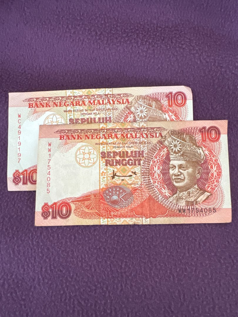 Old RM10 Notes x 2 Bundle, Hobbies & Toys, Collectibles & Memorabilia ...