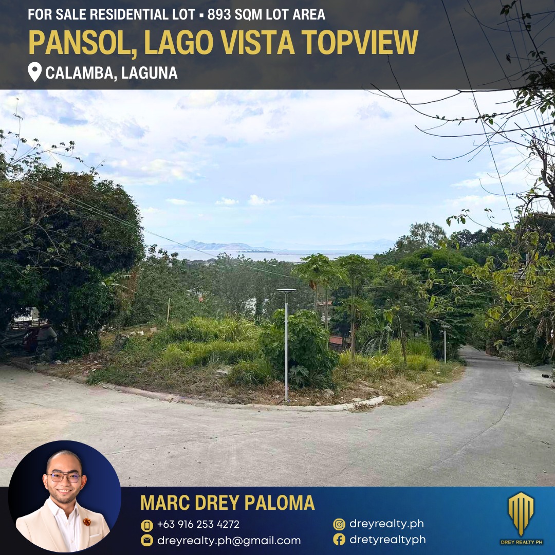 Pansol Logo Vista Topview Adjacent, Elvated and Corner Lot at 893 SQM ...