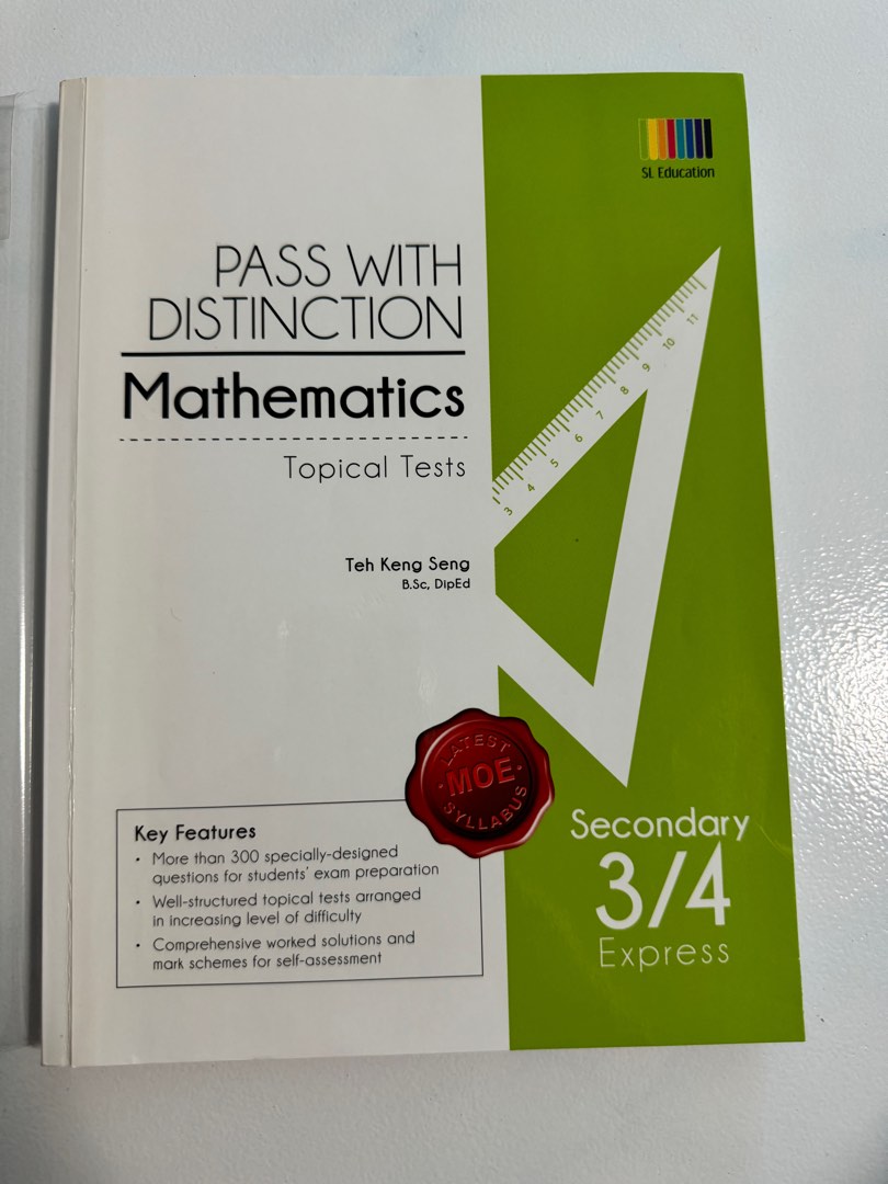 PASS WITH DISTINCTION Mathematics Topical Test Sec 3/4, Hobbies & Toys ...