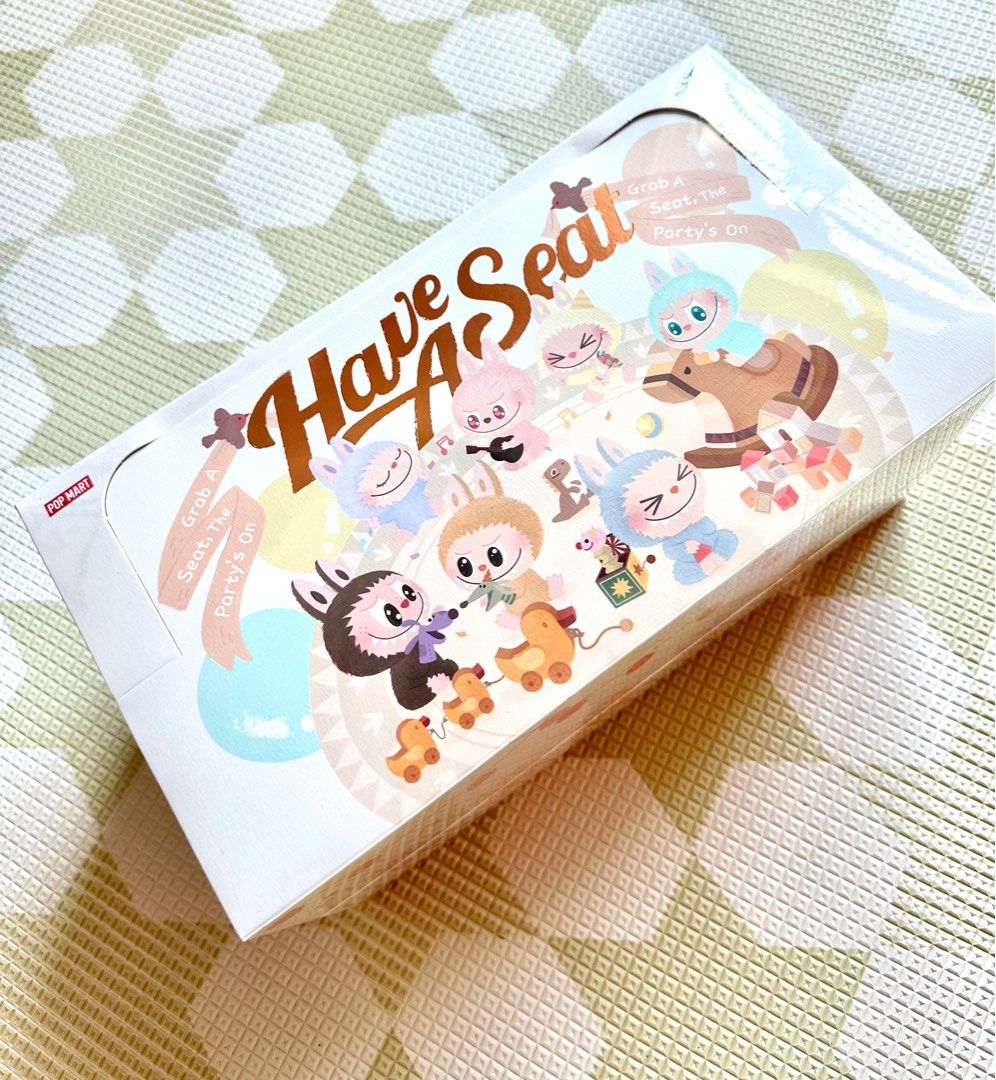 Popmart Labubu V2 Have a Seat Vinyl Plush - Left with Ququ only (Free ...