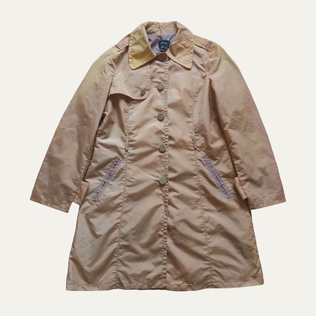 Preloved Coat Jaket Long Jacket Pink Pastel Brand Mango Original ...