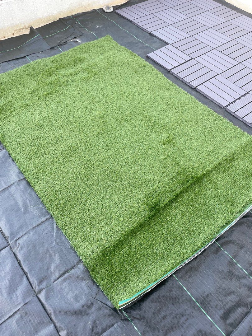 Rumput Carpet / Artificial Grass, Furniture & Home Living, Outdoor ...