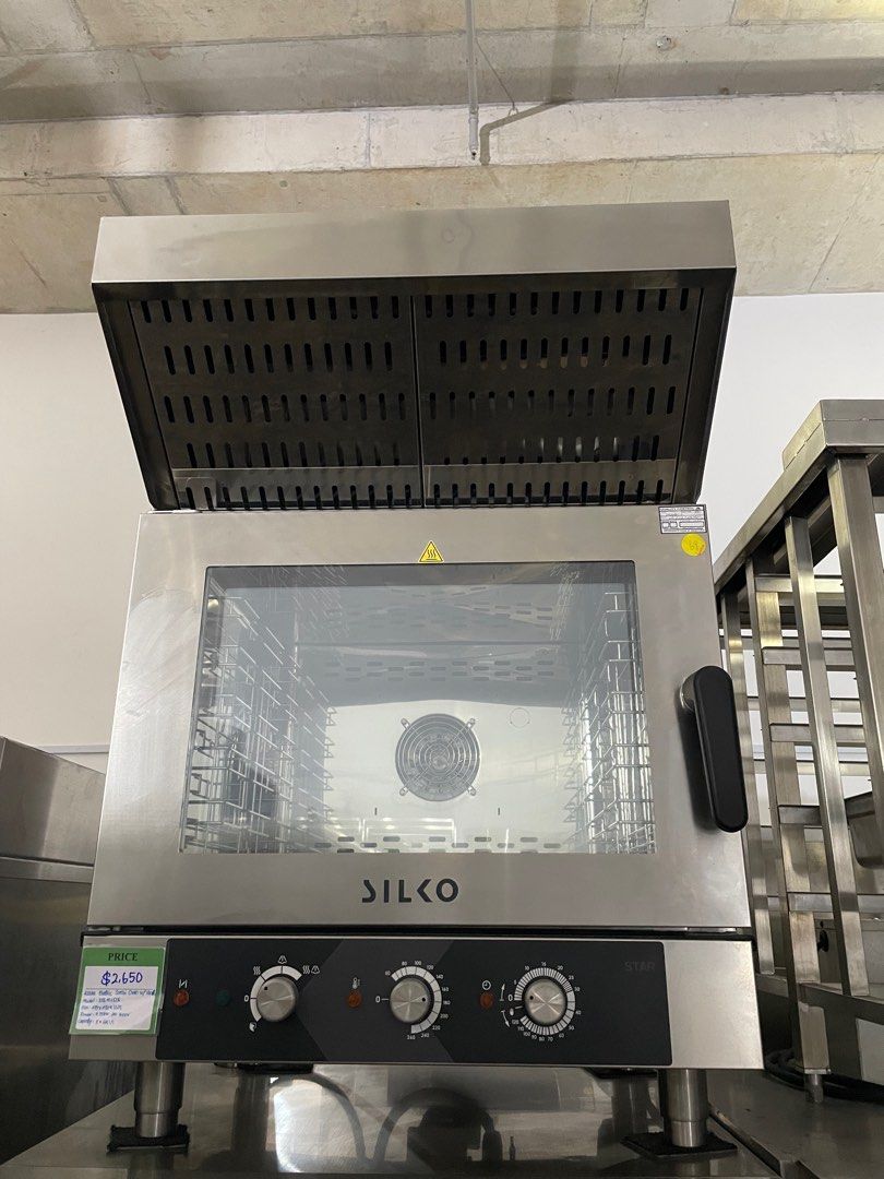 Silko electric 5 tray combi oven w/ hood / commercial electric combi ...