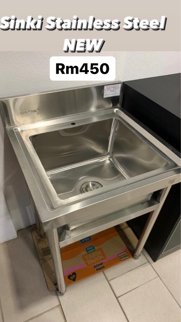 Sinki Stainless Steel 2x2 ft, TV & Home Appliances, Kitchen Appliances ...