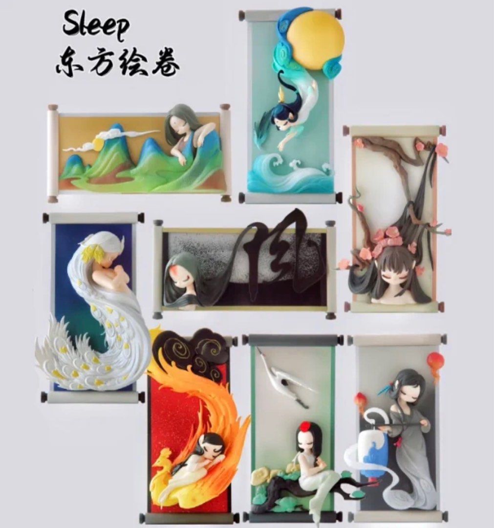 SLEEP CHINESE SCROLLS 东方绘卷 52 TOYS / FULL SET / SINGLE BLIND BOX / ABLE ...