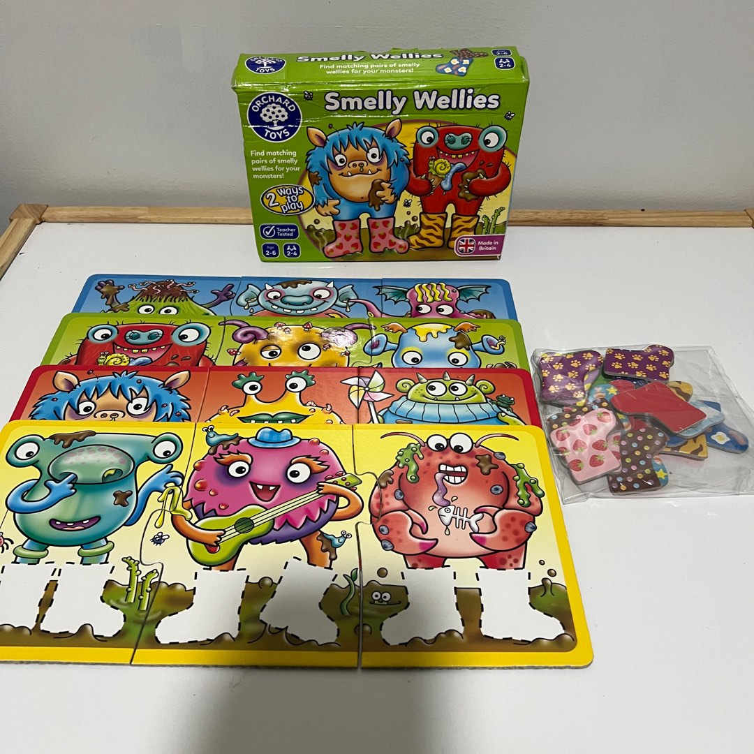 Smelly Wellies (Orchard Toys), Hobbies & Toys, Toys & Games on Carousell