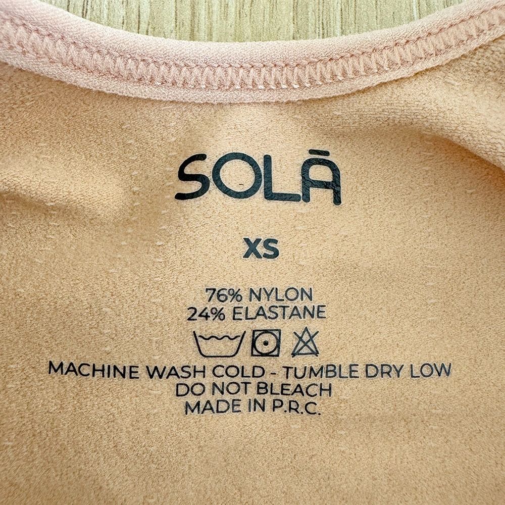 SOLA BODY Sculpting Mid-Thigh Shapewear Bodysuit in Sand Size XS, Women ...