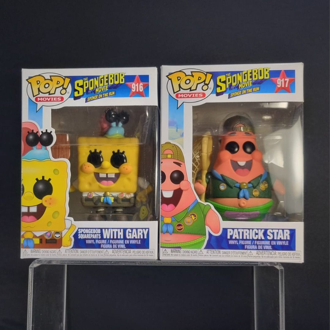 Spongebob Squarepants with Gary and Patrick Star Funko Pop Set, Hobbies ...