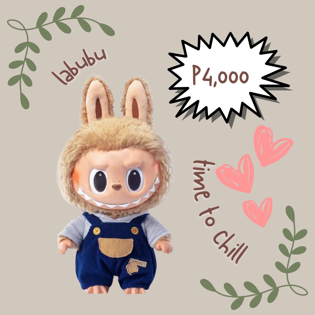 STBO (Jul29-30): LABUBU TIME TO CHILL VINYL PLUSH DOLL, Hobbies & Toys ...