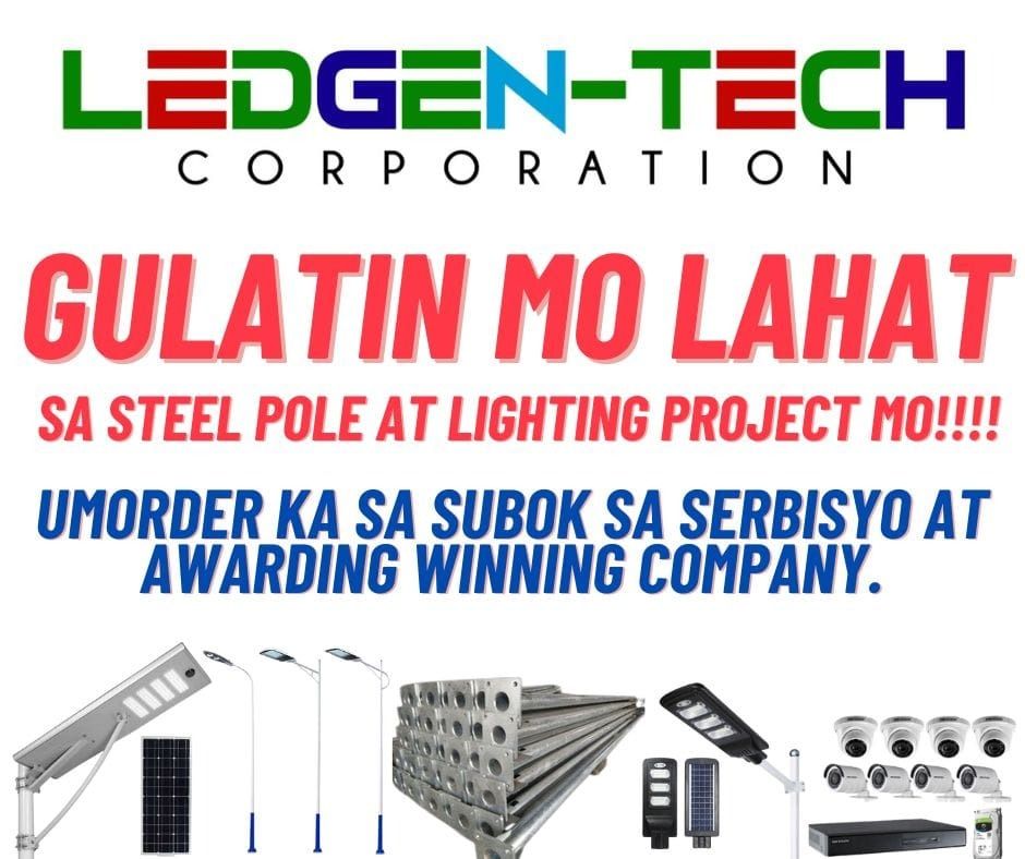 STEEL LAMP POLE / STEEL POLE / POSTE / SOLAR STREETLIGHT / ILAW ...