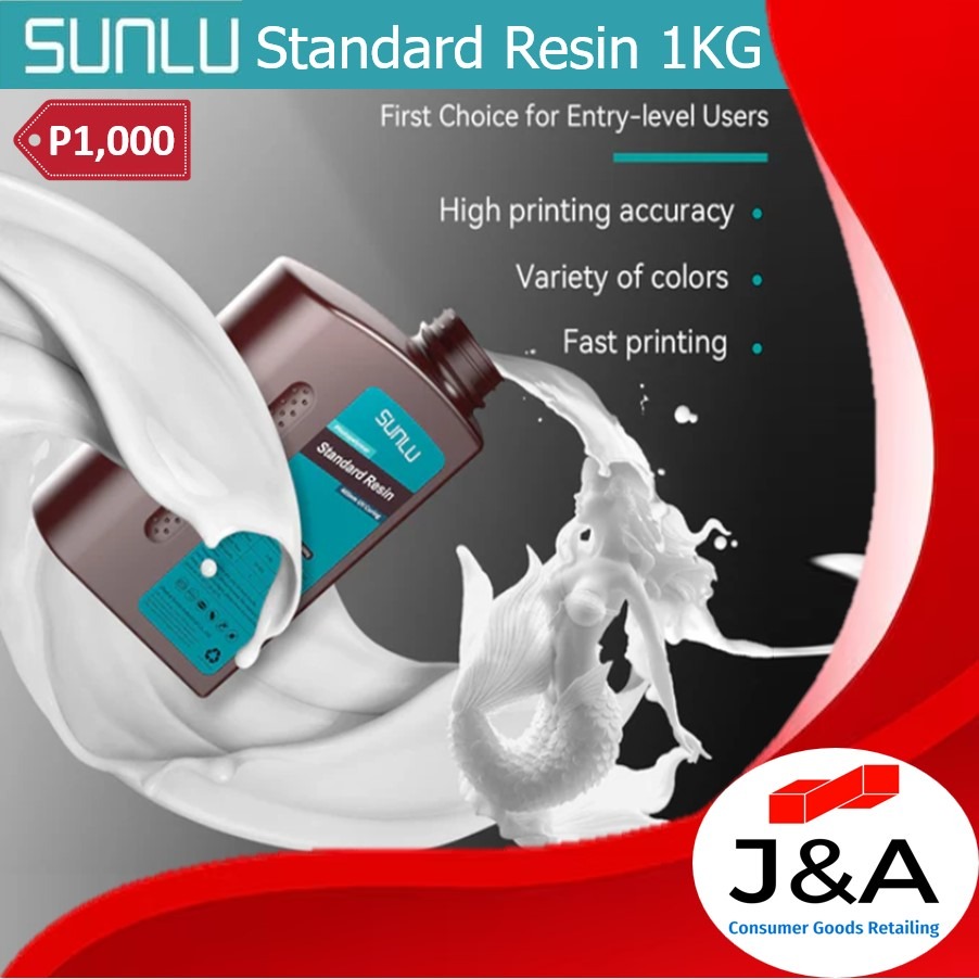 Sunlu Standard Resin 1KG (Photopolymer Resin for 3D Printing), Hobbies ...