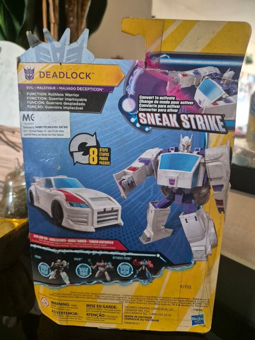 Transformers Cyberverse Deadlock toy action figure, Hobbies & Toys ...