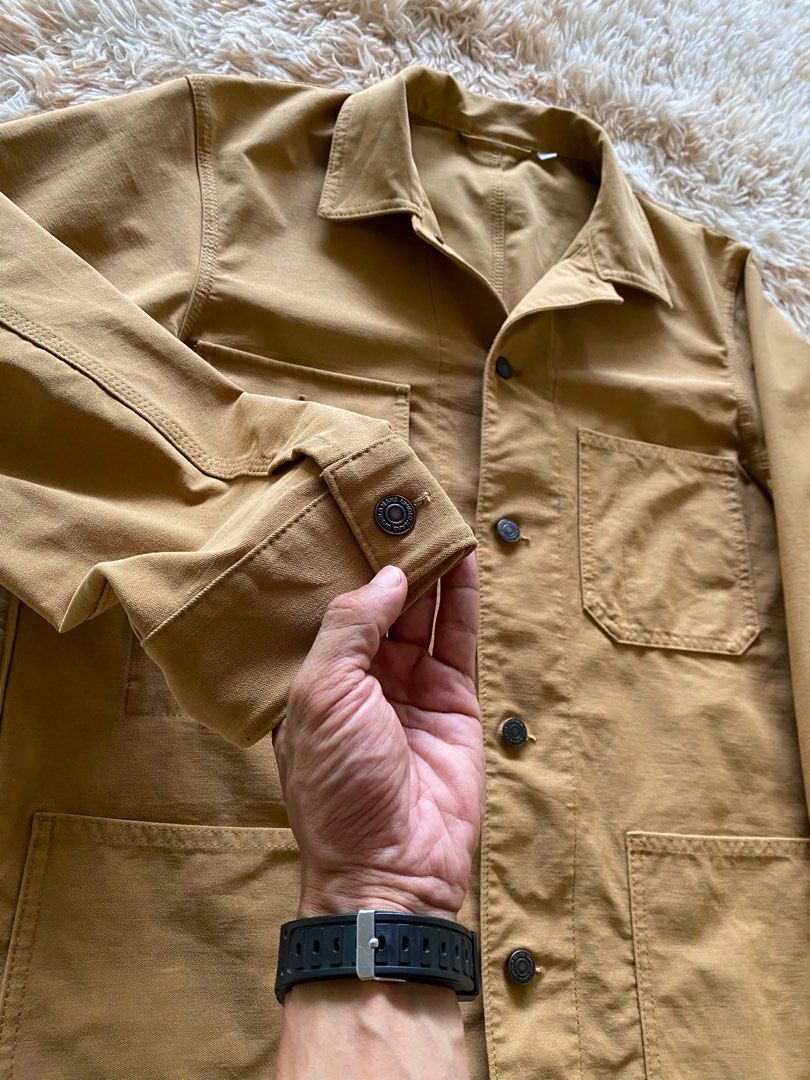 Uniqlo Mustard Chore Jacket, Men's Fashion, Coats, Jackets and ...