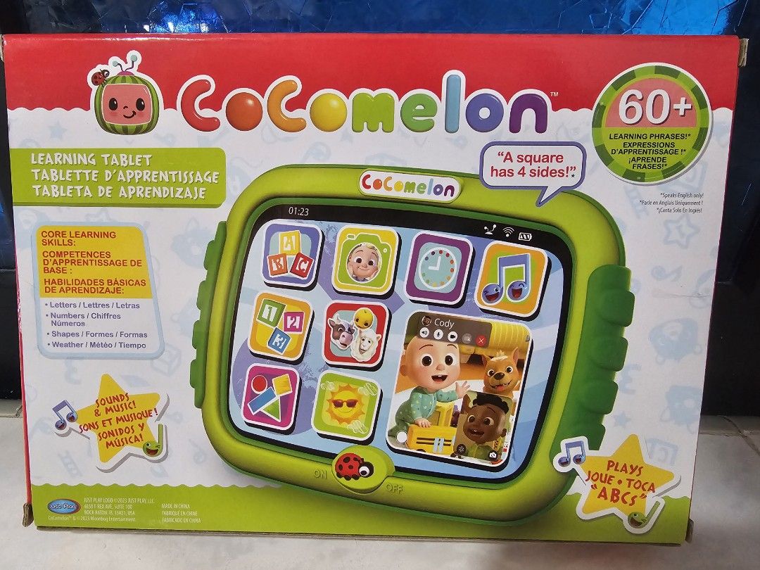 Just Play CoComelon Learning Tablet, 60+ Learning Phrases, Sing-Along ...