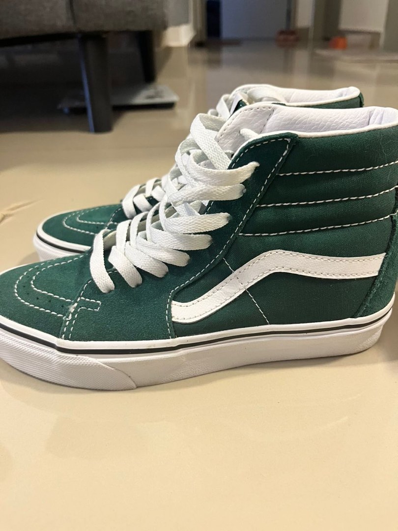 Vans Highcut green, Men's Fashion, Footwear, Sneakers on Carousell