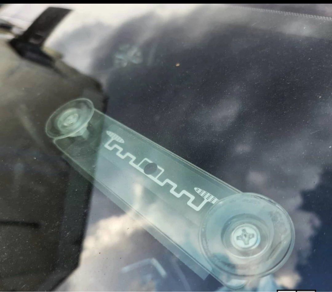 VEP RFID Acrylic Sign Suction Holder VEP RFID Holder for Singapore car ...