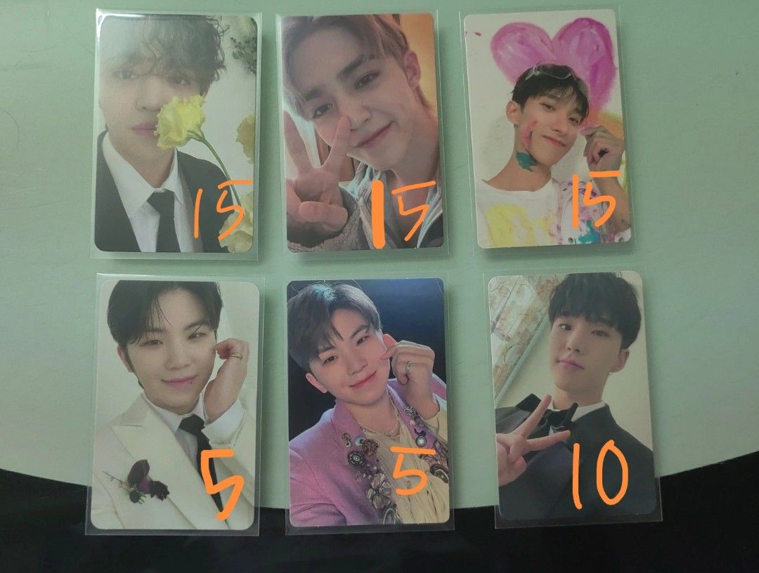WTS seventeen scoups hoshi woozi dk photocard, Hobbies & Toys, Collectibles & Memorabilia, K ...