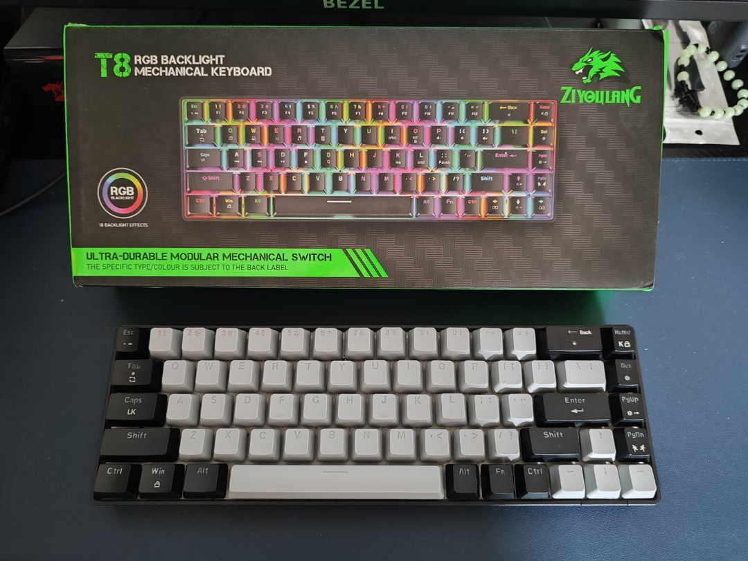 ZIYOU LANG RK - T8 RGB 68 Keys Mechanical Keyboard, Computers & Tech ...