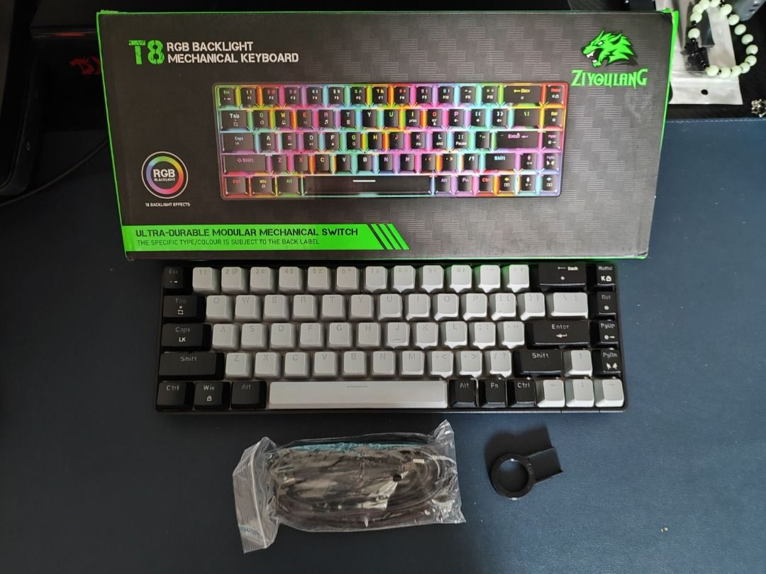 ZIYOU LANG RK - T8 RGB 68 Keys Mechanical Keyboard, Computers & Tech ...