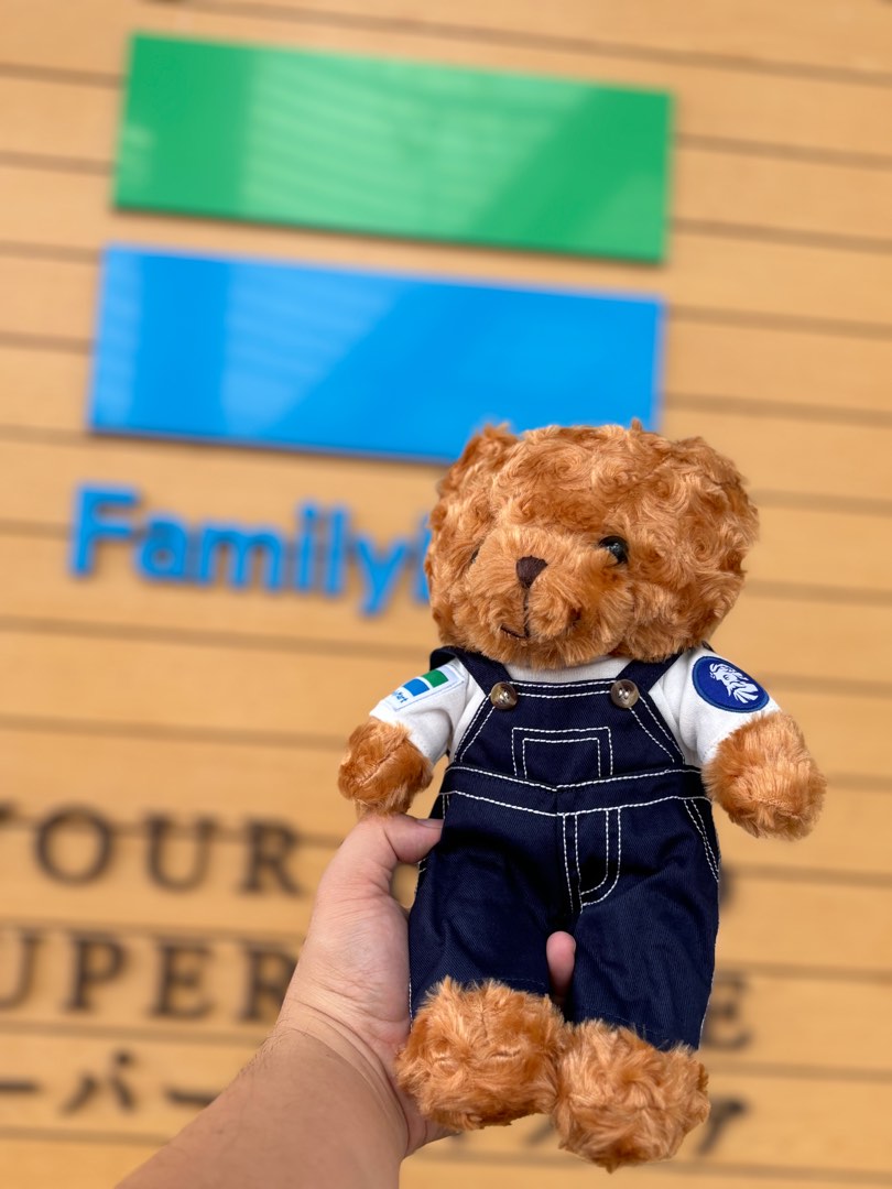 Zus x family mart teddy bear, Hobbies & Toys, Toys & Games on Carousell
